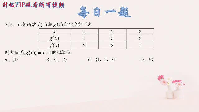 例4、函数表达式之对应关系…