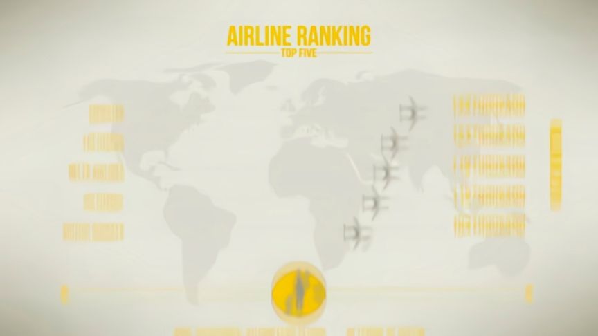 全球空中交通动态信息图