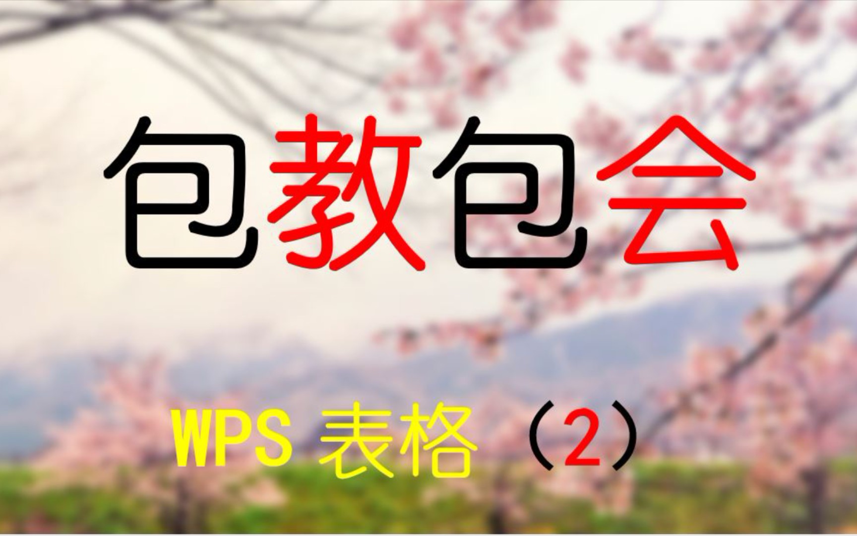 你真的会使用WPS吗?(表格篇2)