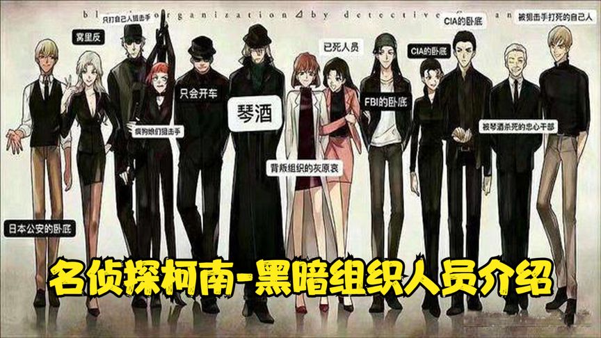 名侦探柯南-黑暗组织成员介绍,剧场版观看不迷路系列。