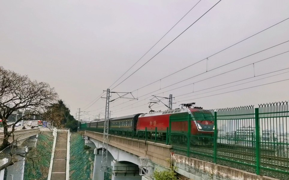 武局南段HXD1D-0177牵引K531次(成都东->杭州)旅客列车!(1)