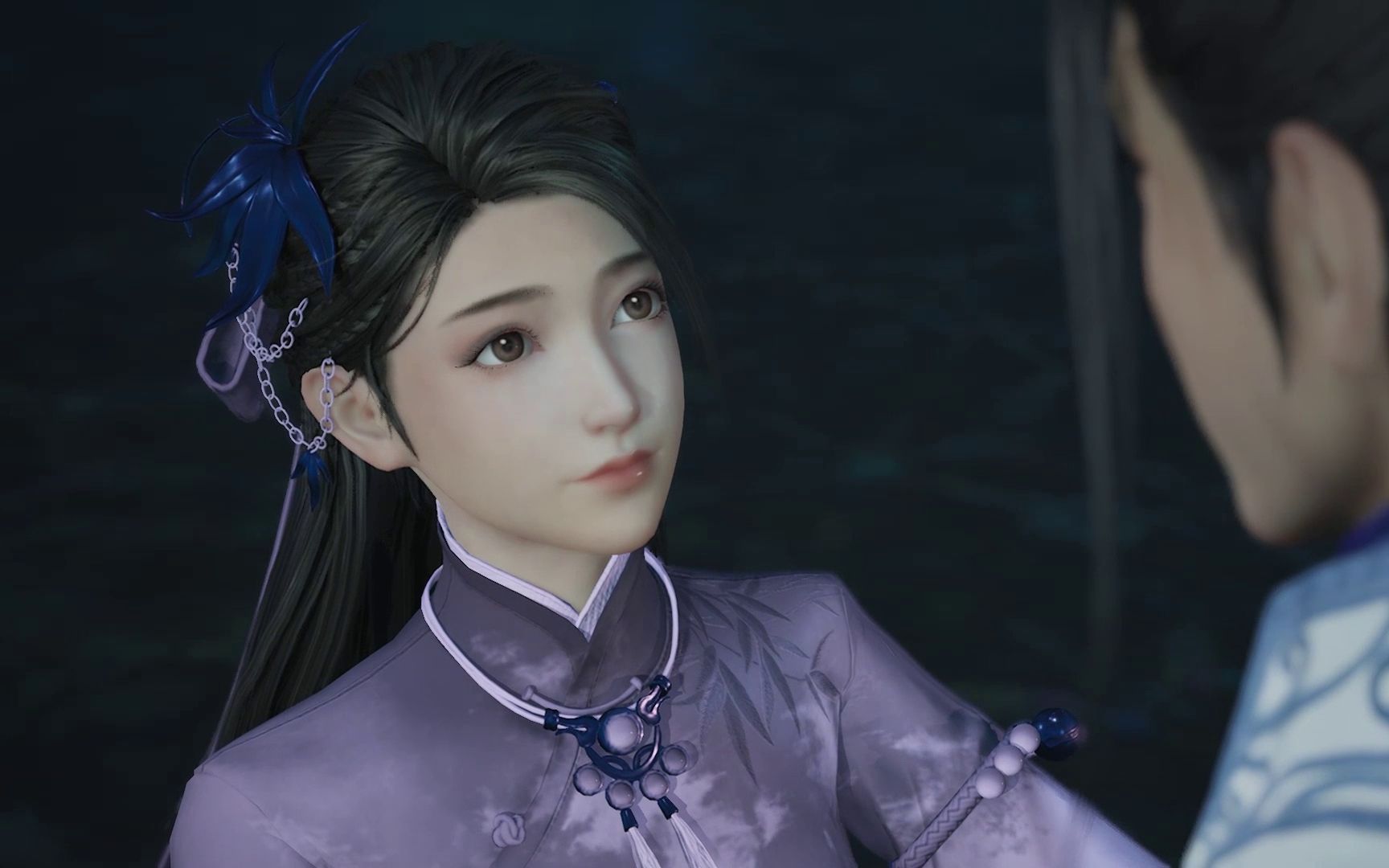 《仙剑奇侠传七》月清疏MOD:清都紫微(粉紫色外装+光腿)预览视频,...