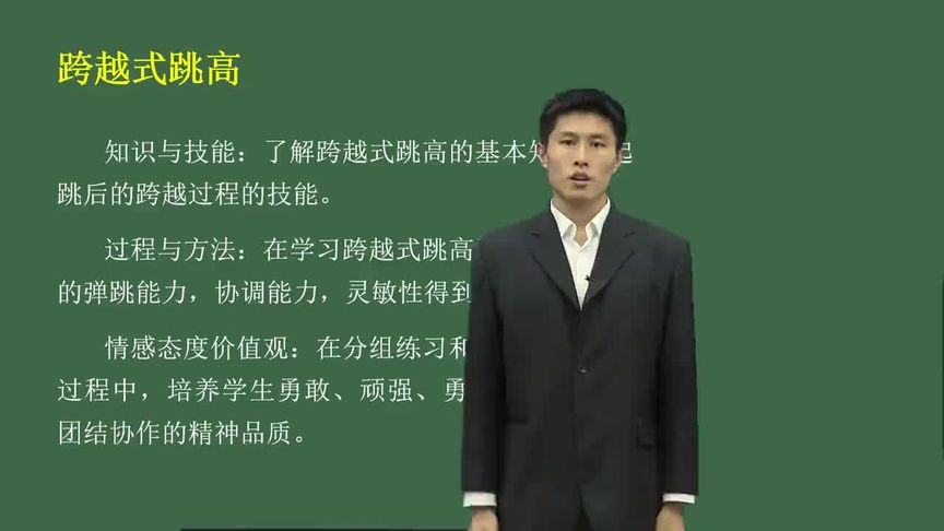 小学体育教师面试试讲 第14讲 重点篇目教材梳理 跨越式跳高