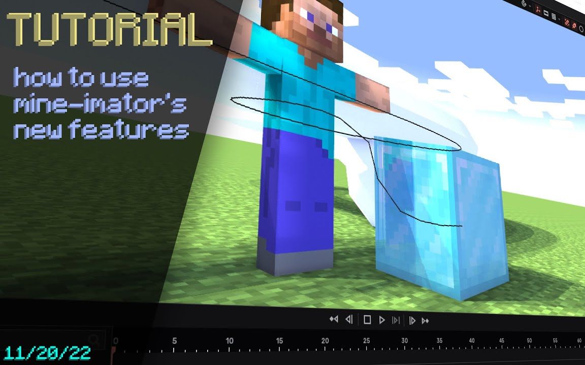 【如何使用 Mine-imator 的新功能!】Mine imator 教程