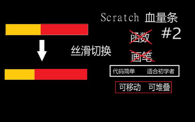 图形化编程血量条#2 无画笔 无函数 适合初学者学习 可动可堆叠(看...