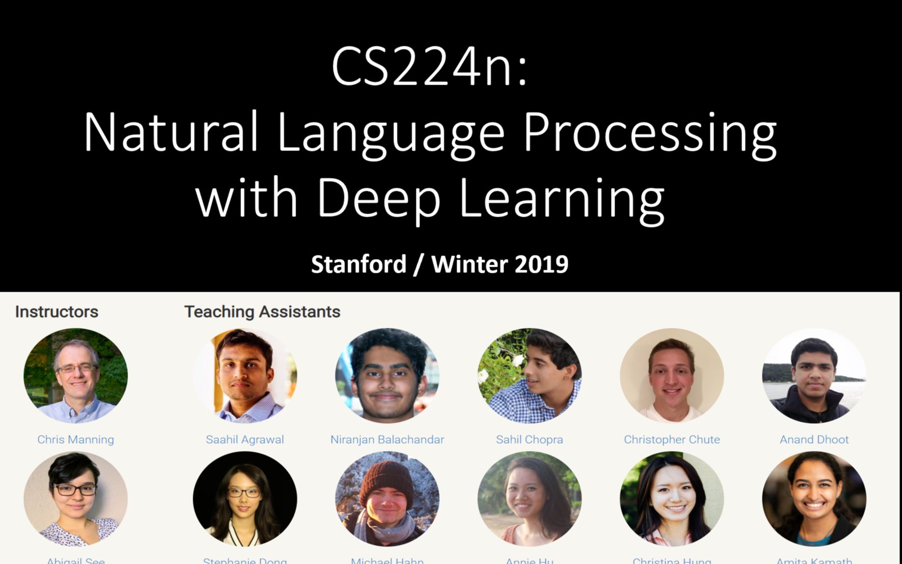 【斯坦福大学】CS224n NLP/自然语言处理课程(中英字幕)