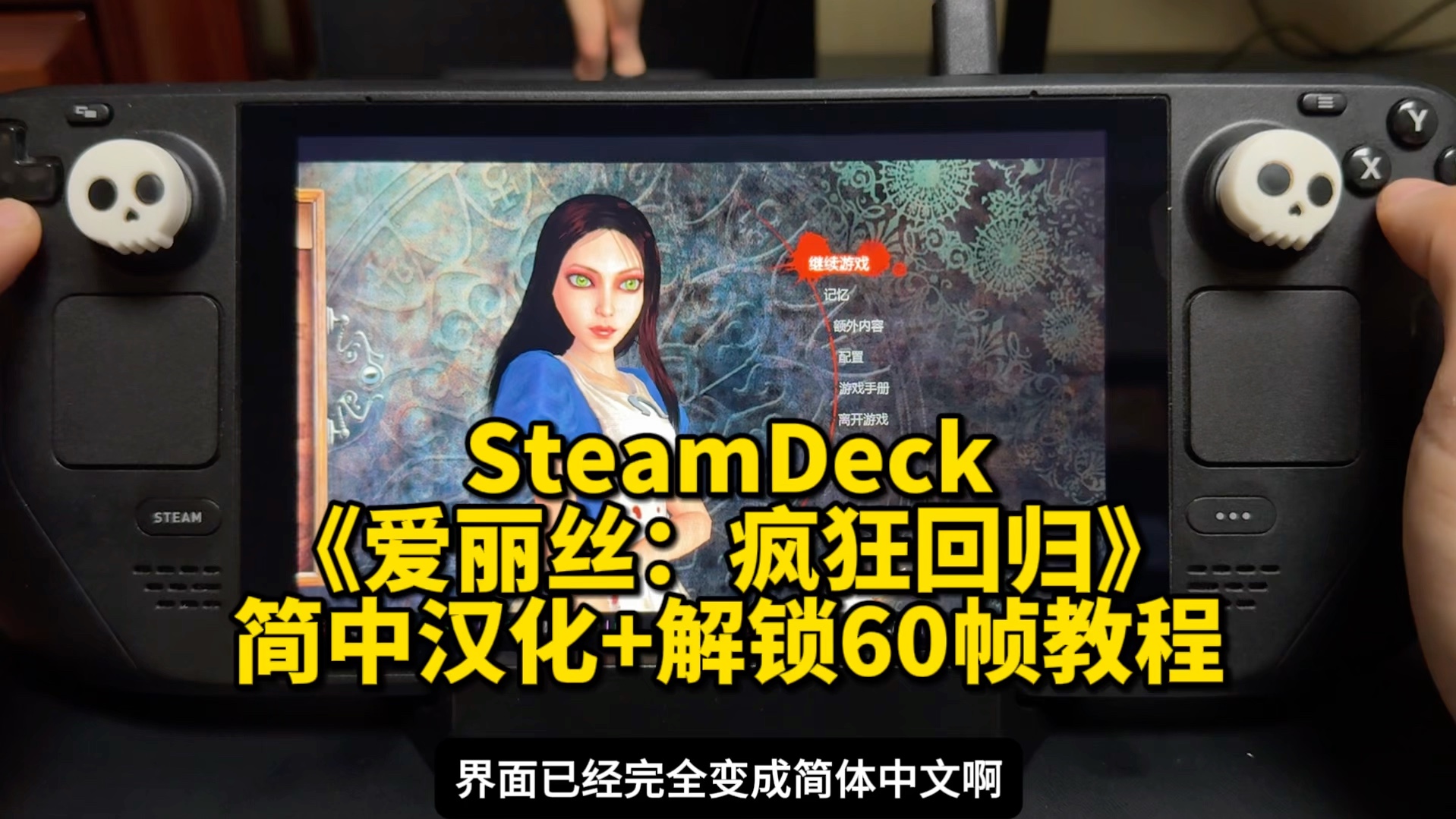 SteamDeck《爱丽丝:疯狂回归》简体中文汉化+解锁60帧教程_哔哩...
