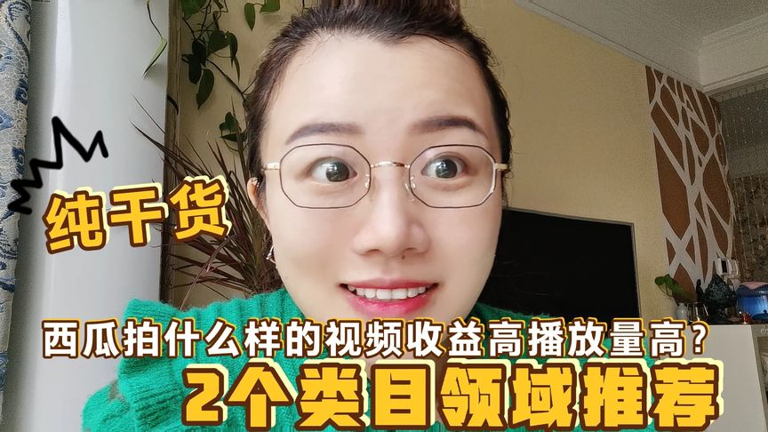 西瓜拍什么样的视频收益高播放量高？2个类目领域推荐，纯干货！
