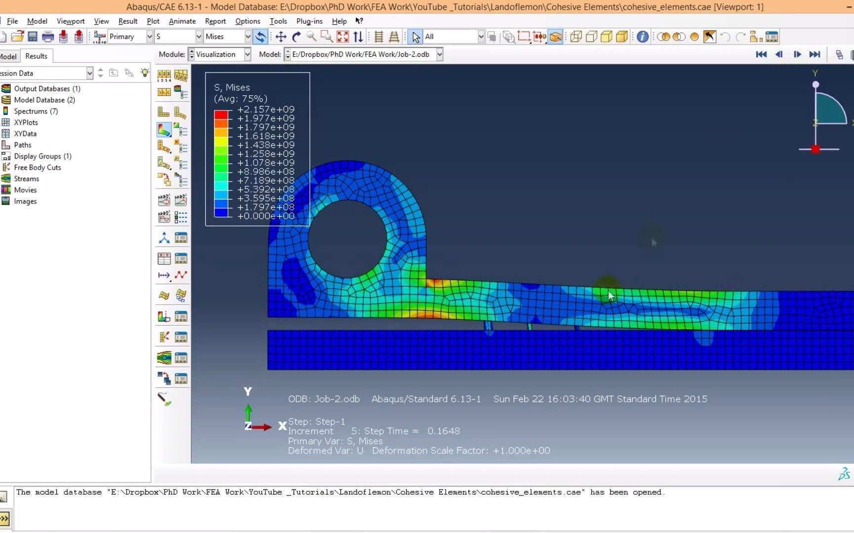 Abaqus-粘性单元cohesive使用上手