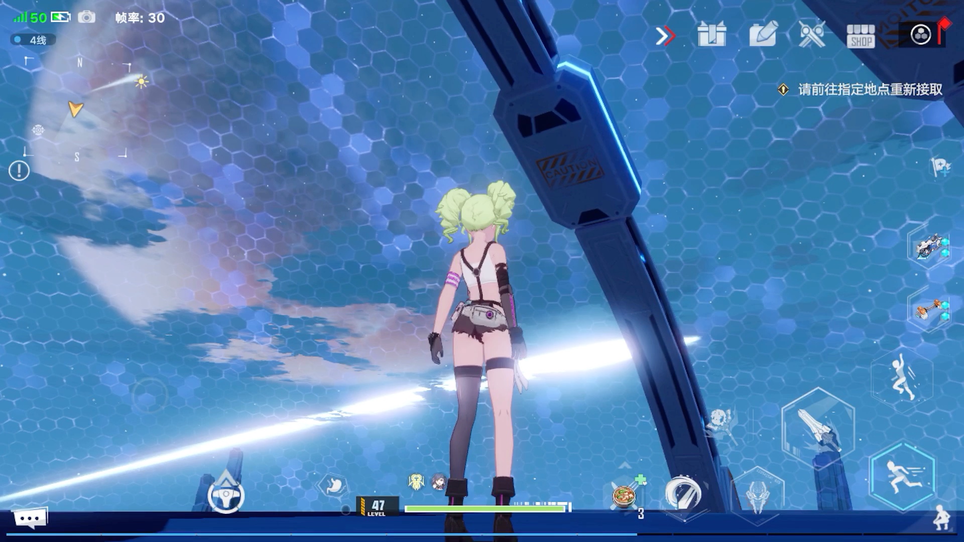 某大学生无聊,然后徒手爬了上幻塔。