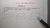 立体几何要重视画图基本功