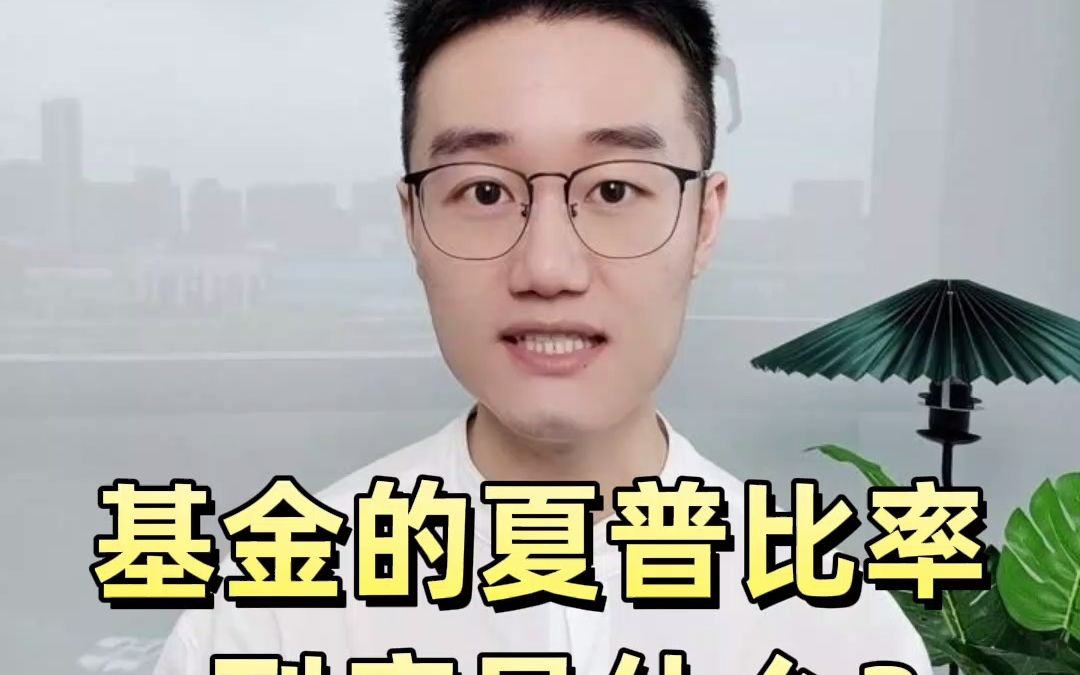 基金的夏普比率,到底是什么?