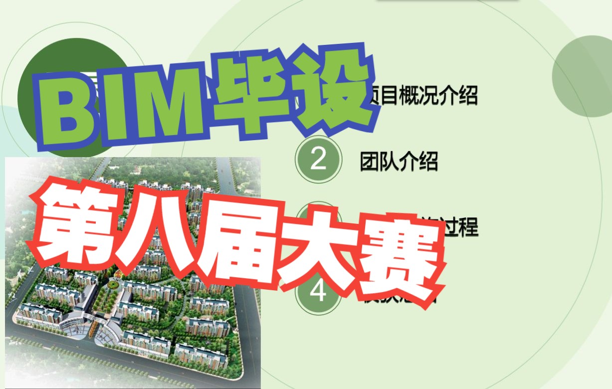 BIM广联达毕业设计大赛C模块比赛视频