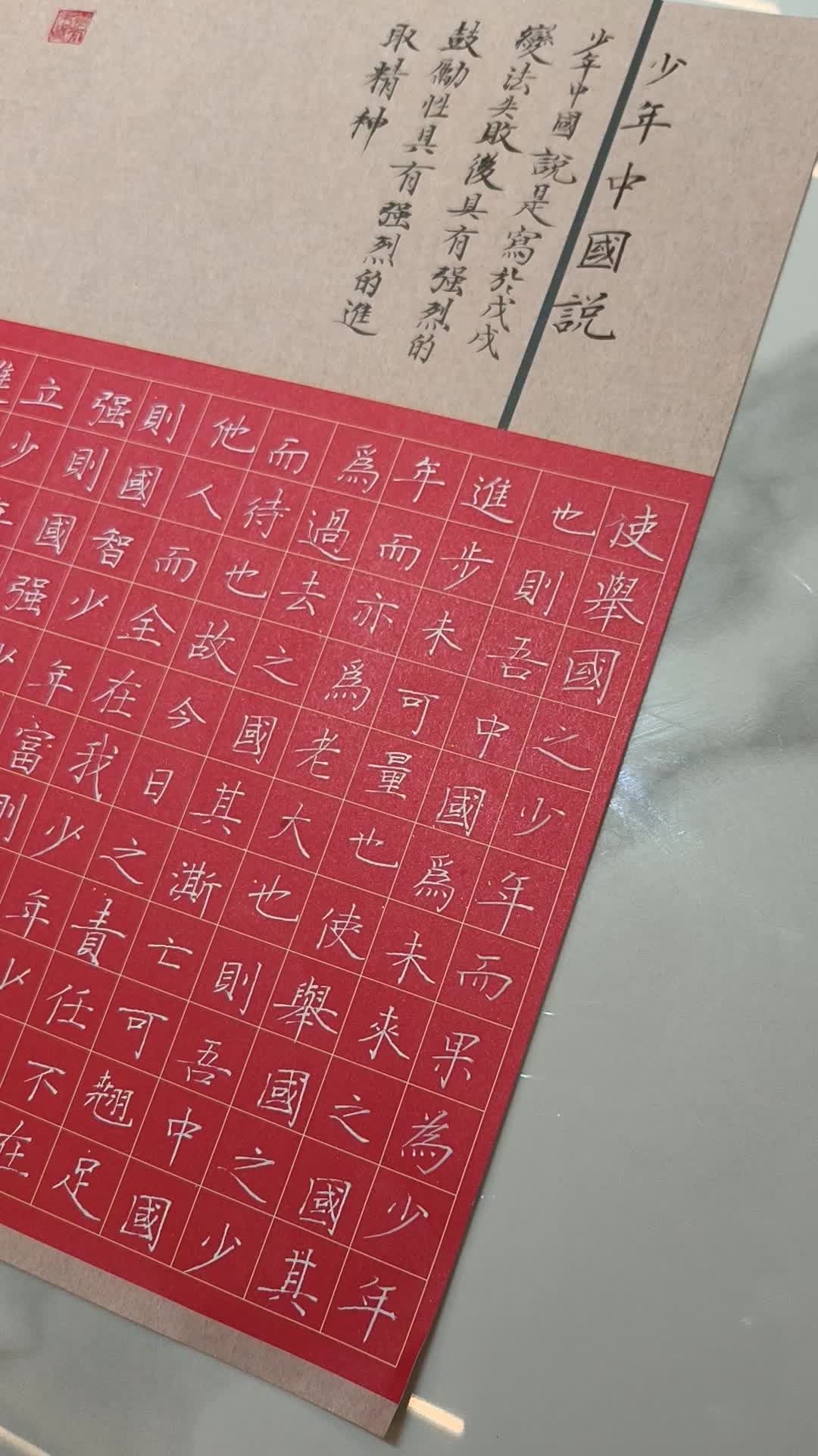 可是他就写了那几个字 一眼就看出来了 #硬笔书法 #练字技巧