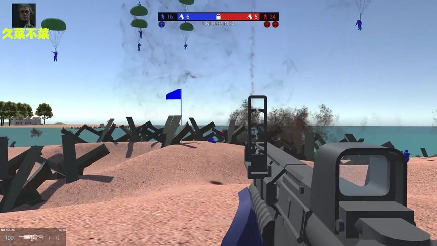 战地模拟器:队友都被消灭了,就剩我自己要消灭20个敌人