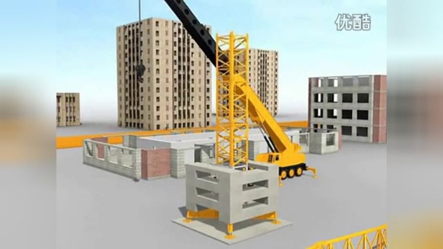 教你怎样安装塔吊,模拟视频让你长见识