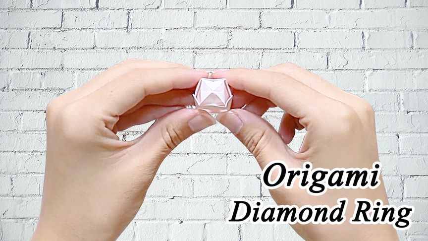 开心折纸——钻石戒指