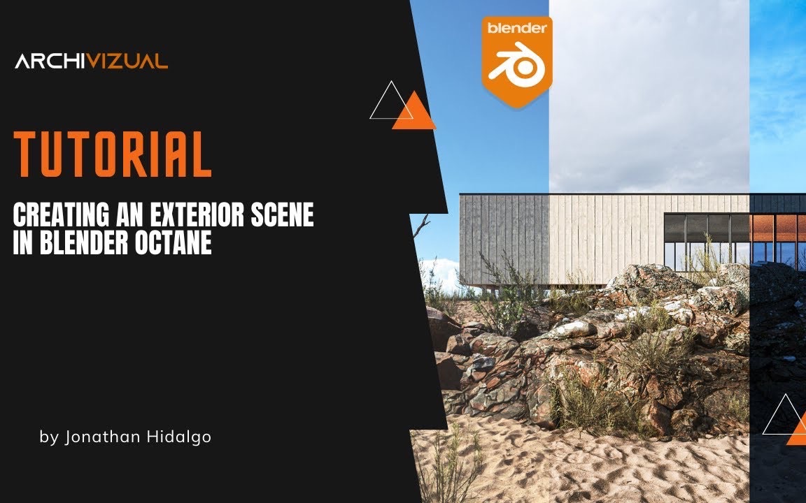 Blender+OC户外场景建模与渲染教程