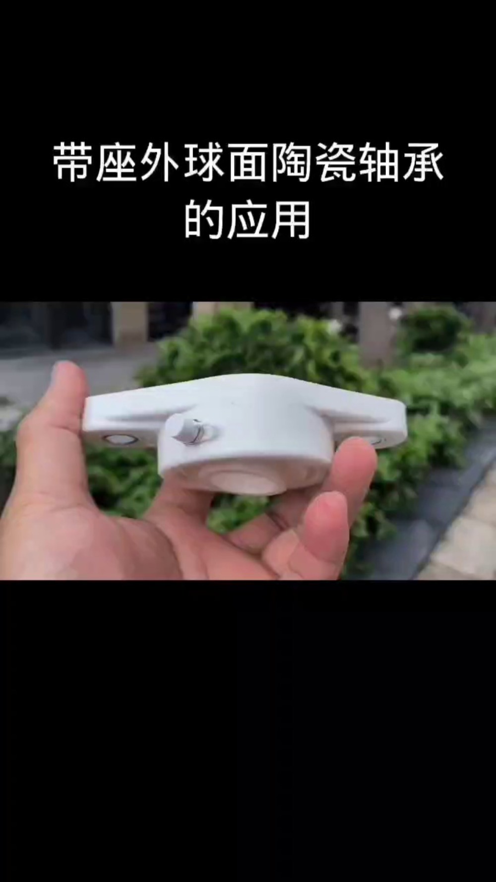 带座外球面陶瓷轴承的应用