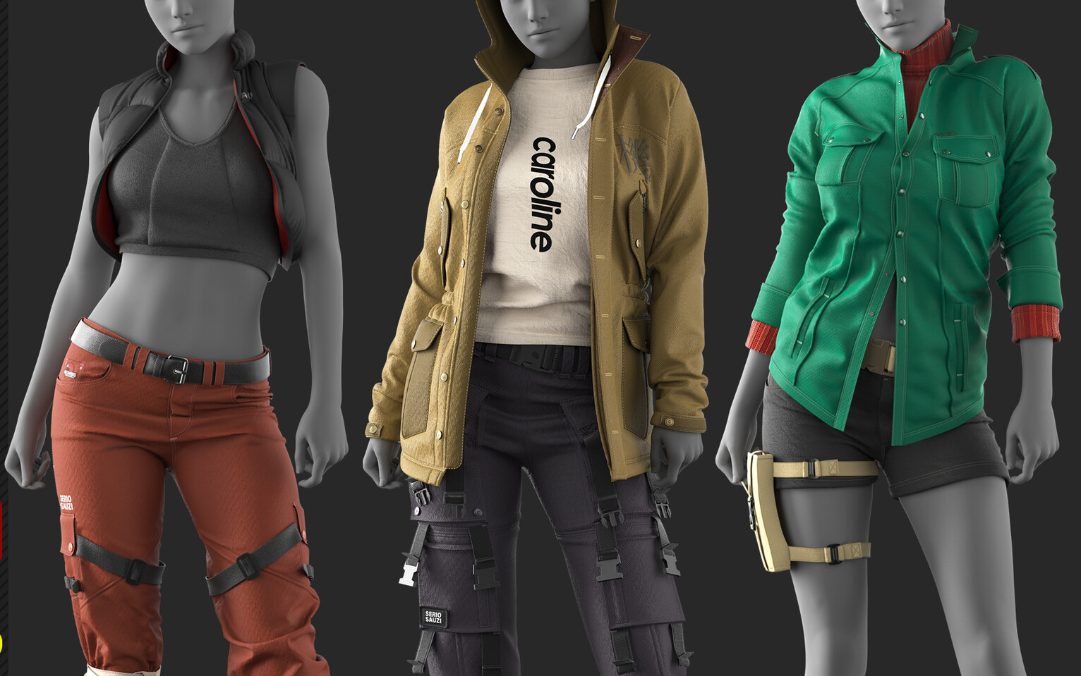Artstation – CLO3D服装角色衣服设计3D建模教程+工程文件