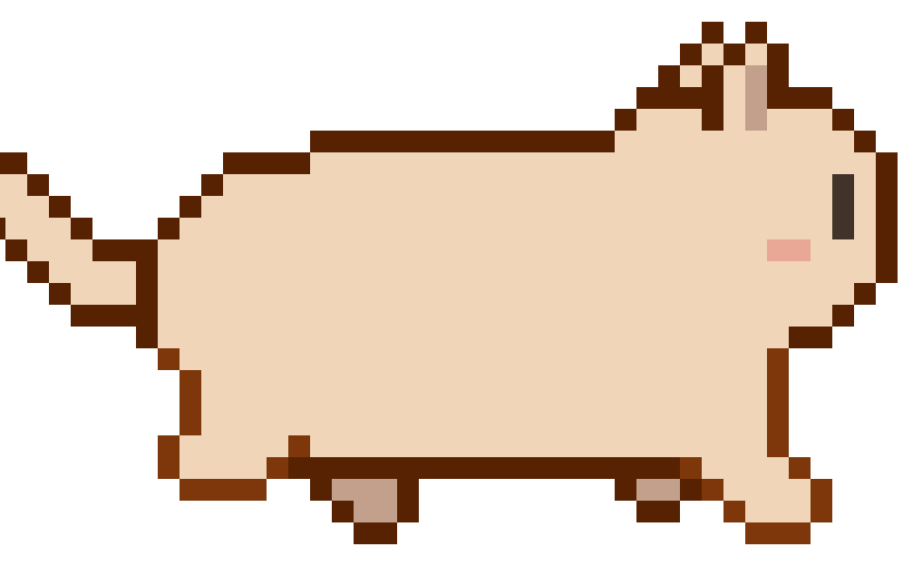 像素画 新手练习第三周|猫咪