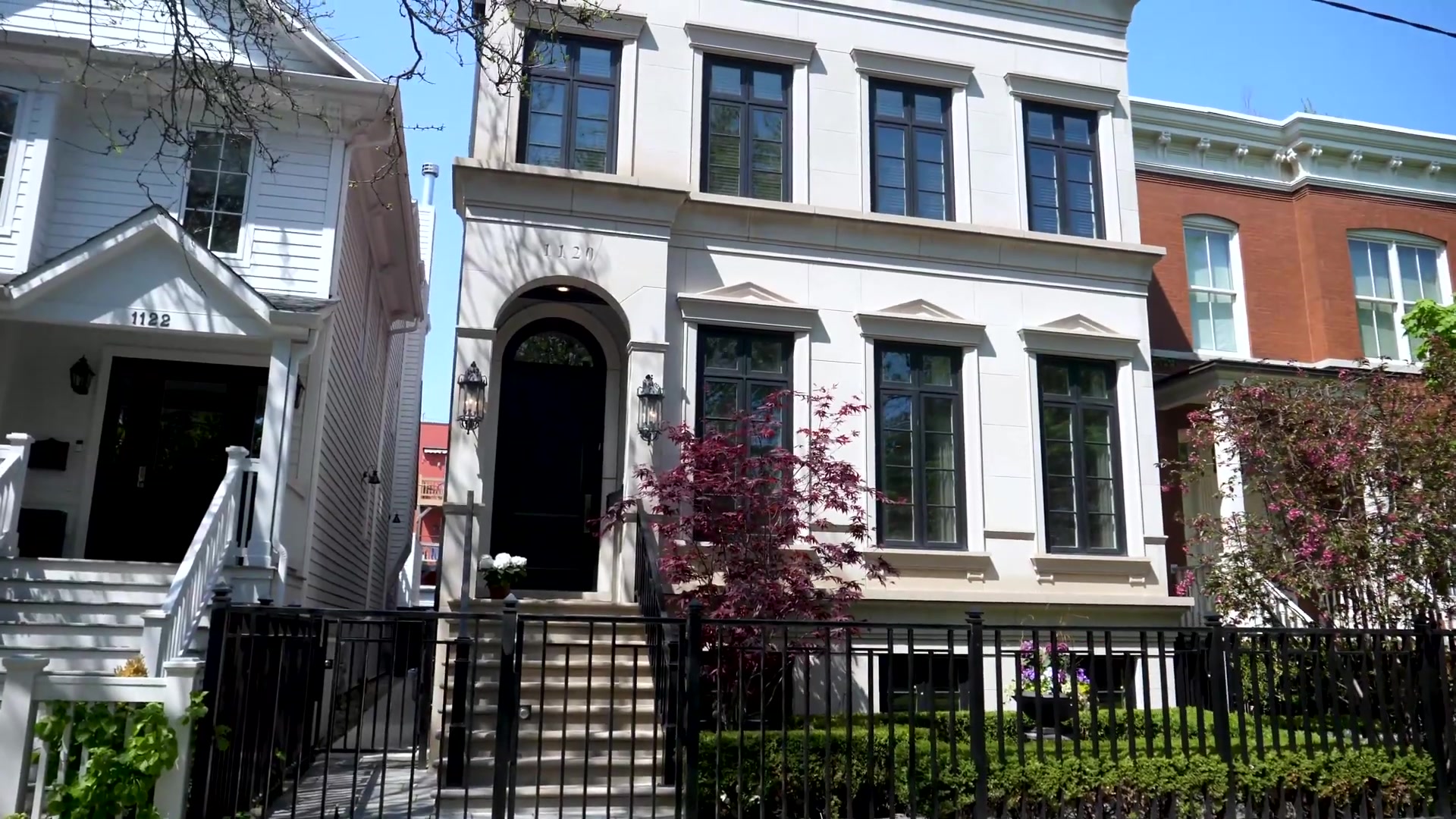 壕宅系列678-芝加哥:室内的洁白联排很美好~ 1120 W Montana Street, ...