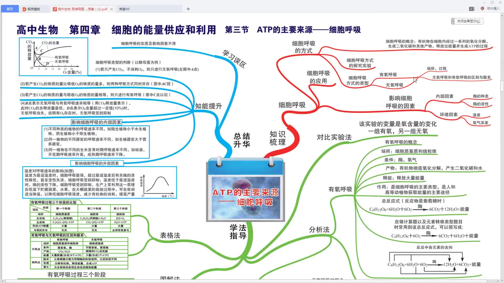高中生物思维导图