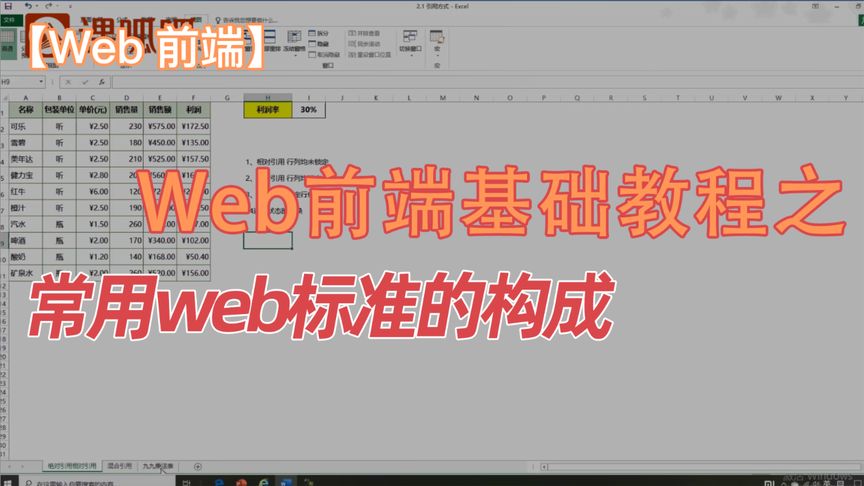 web前端基础教程之常用web标准的构成