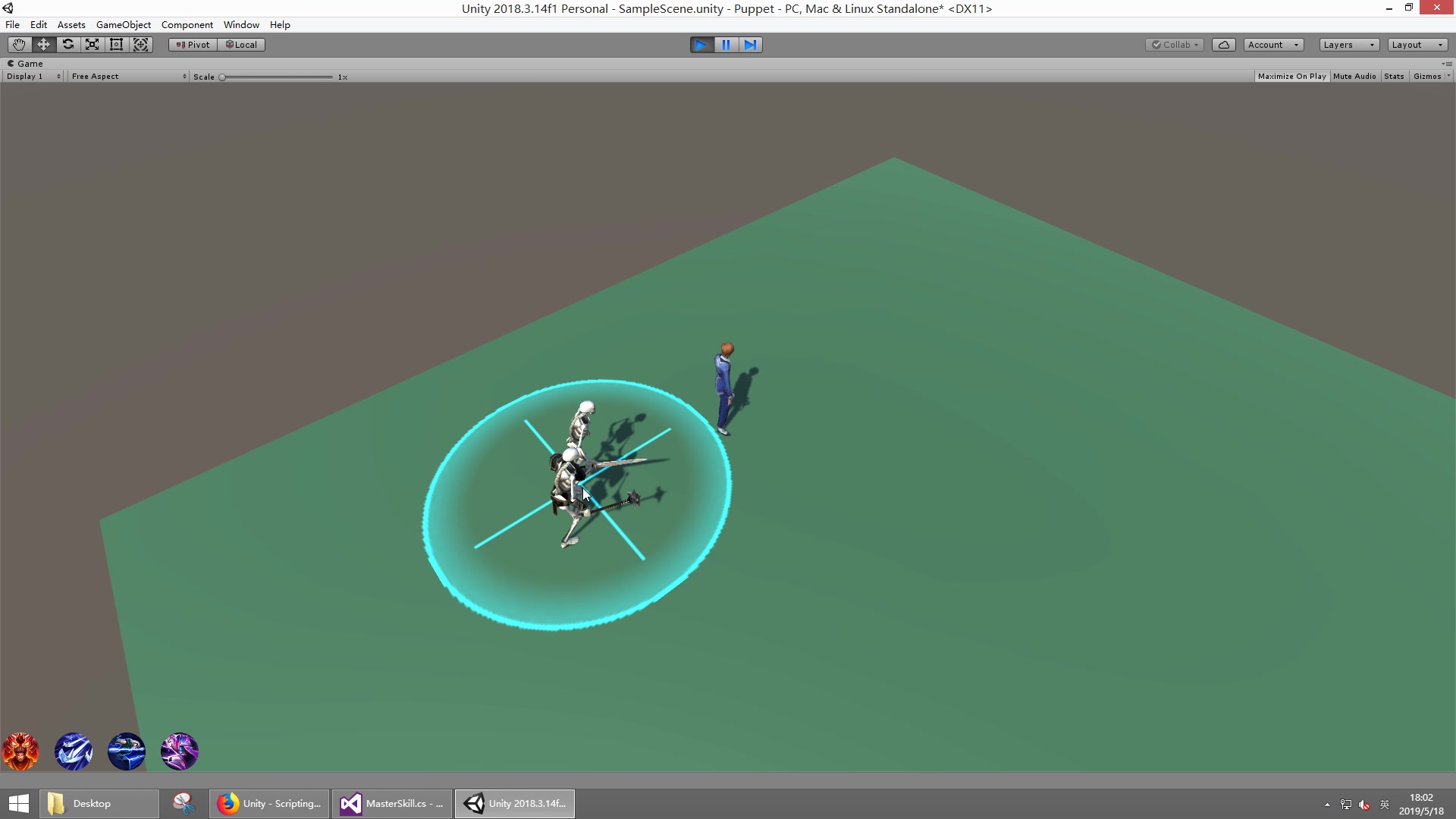 [Unity3D学习]做了个简单的技能系统