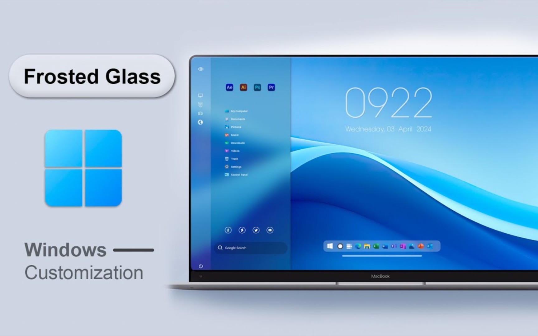 Windows 磨砂玻璃主题