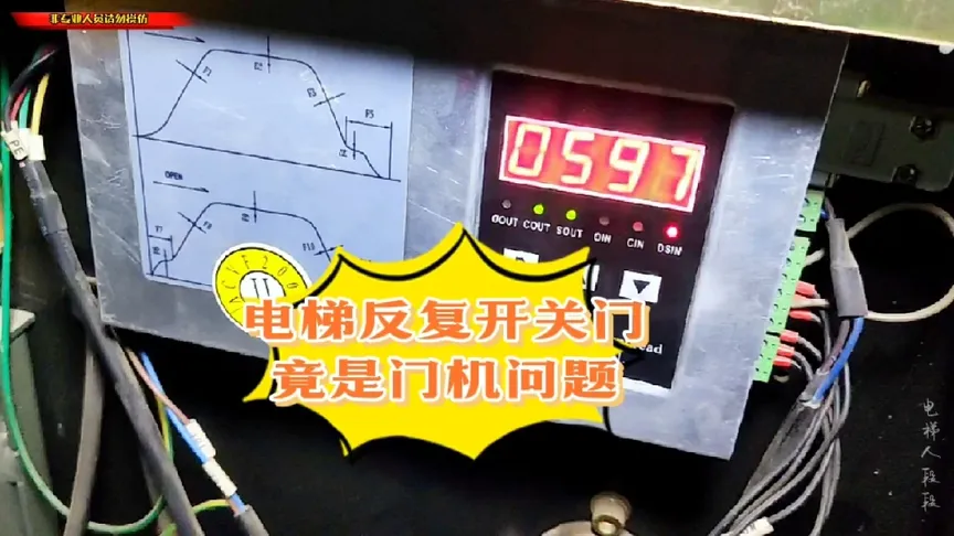 电梯反复开关门,原来竟是门机问题,后附门机自学习小技巧
