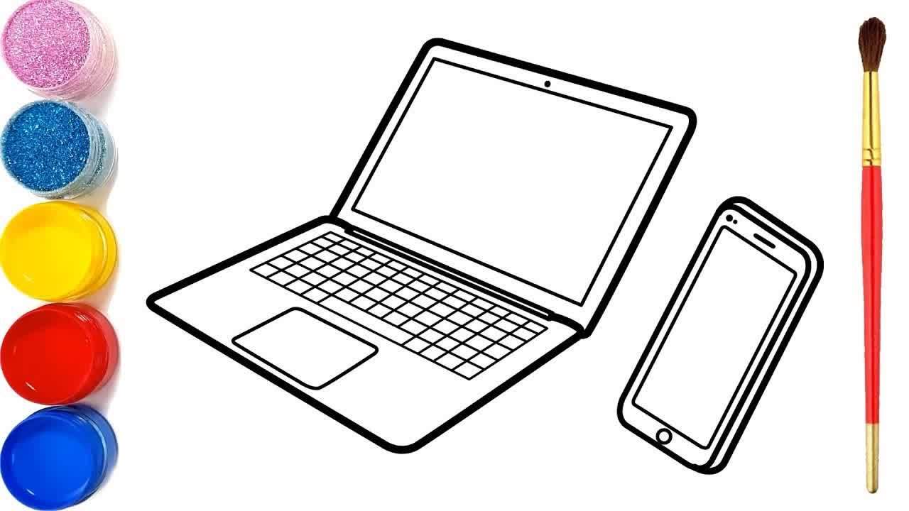 早教绘画教程,笔记本电脑和手机的...