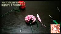 诗诗编织坊---钩针编织康乃馨钩花叶子的钩法