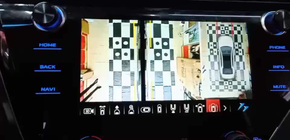 凯美瑞3D360全景记录仪效果,专用车模。