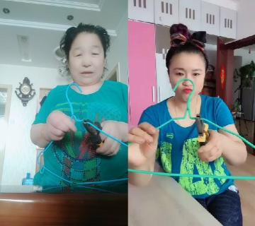 跟着学的,衣架做的手机架,关注我,我也会关注你的,在评论区找你。