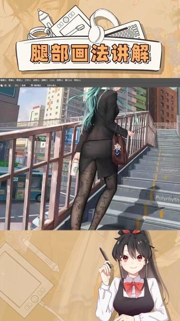 腿部画法讲解!绘画教程板绘画画绘画人体结构元气绘画班充能计划