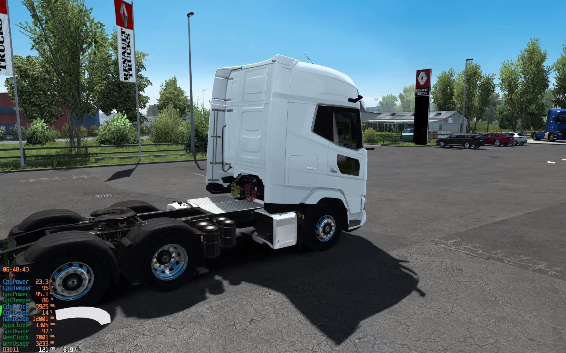 欧卡2 1.44版 收费画质mod PNG和JBX的对比 请注意简介。