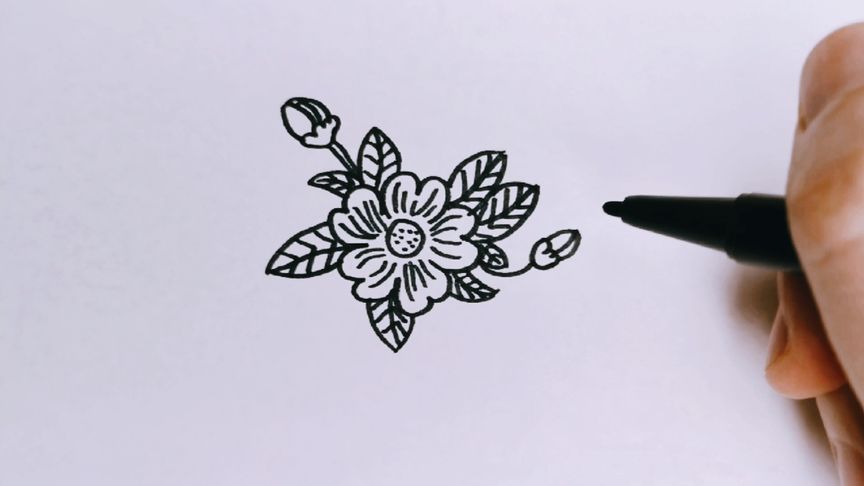 简笔画:漂亮的樱花