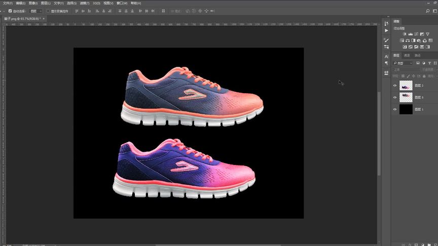PS鞋子偏灰调亮和鞋子调色,原来PS很好学