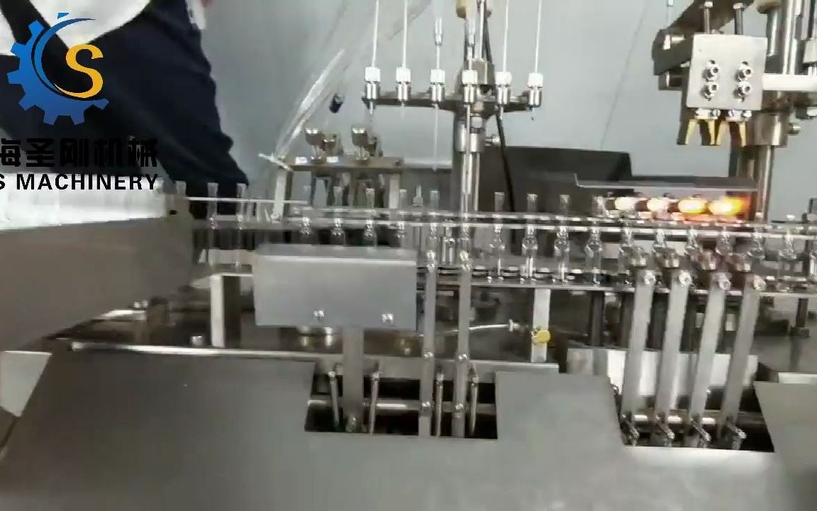 圣刚安瓿瓶灌装封口机 注射剂安瓿灌封机 氢氧焰机安瓿拉丝灌封机