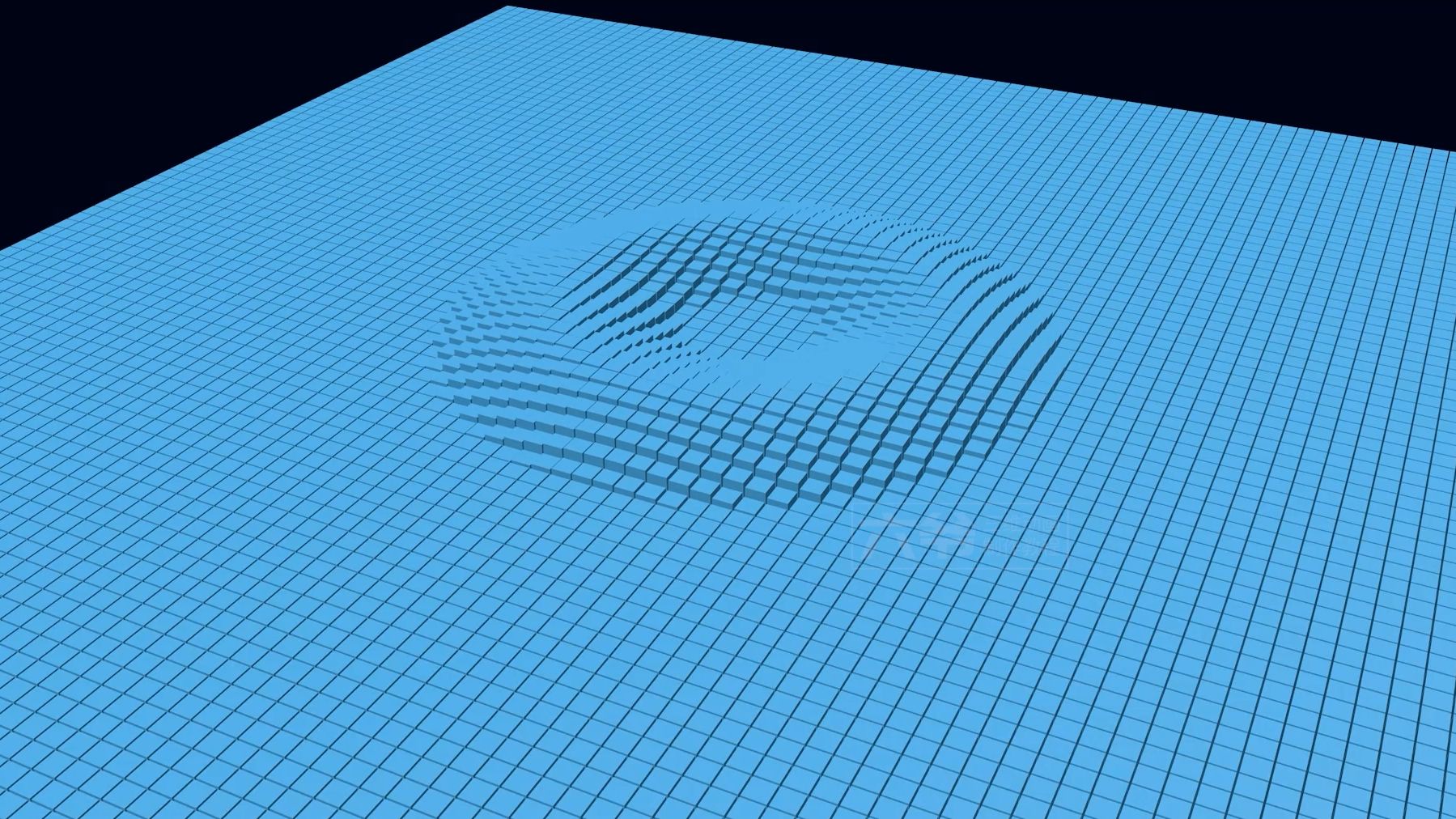 芯片凸起效果C4D制作教程