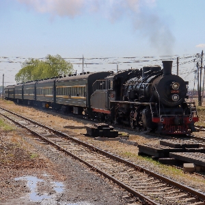 淄博的内燃机车 