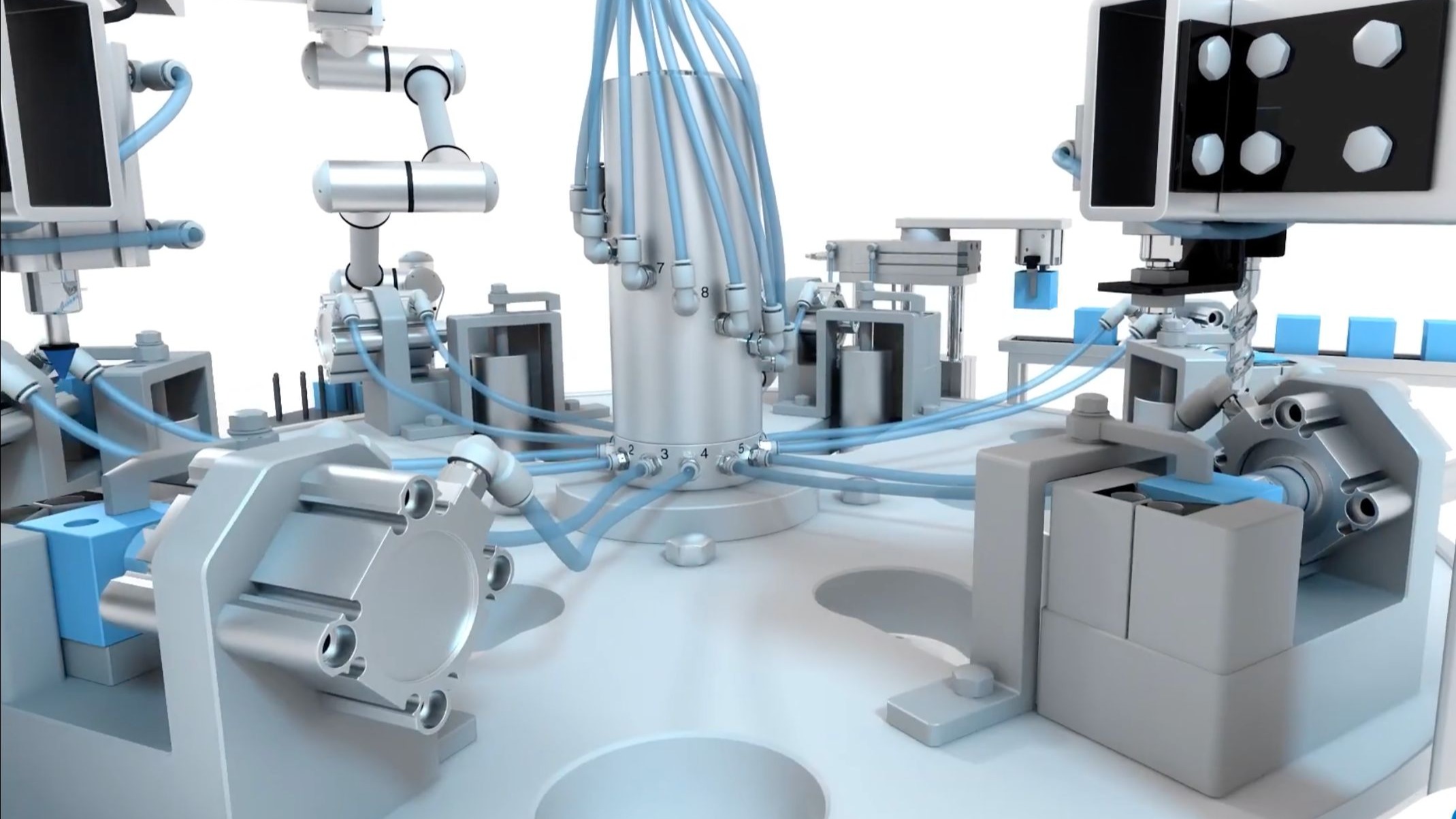 ...演示工业工厂生产线机械机床设备3D三维动画视频宣传片制作建模型