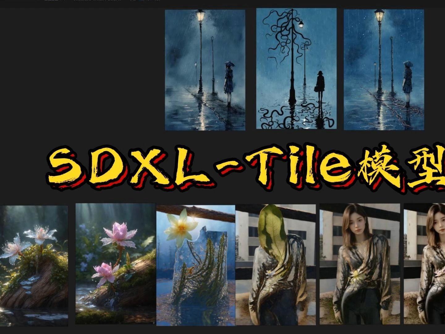SDXL-Tile模型更新,增加更多可玩性