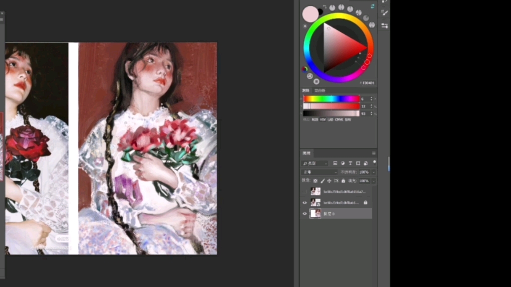 ps厚涂人物教程～