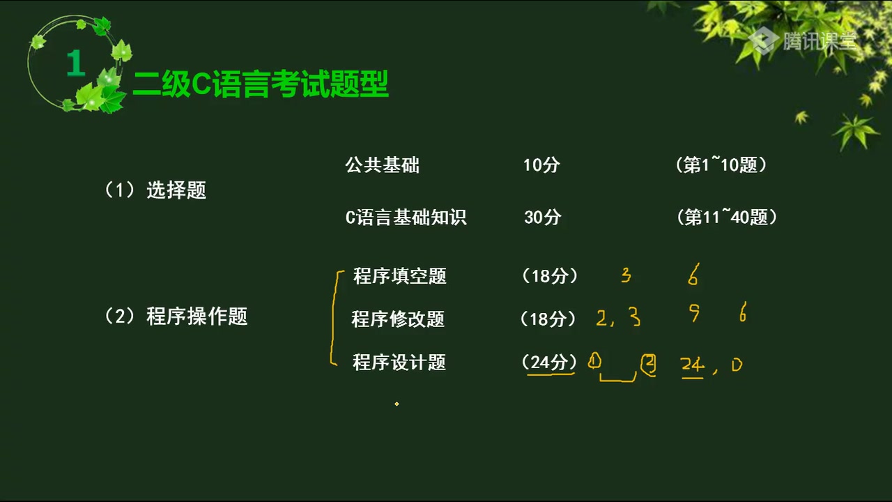 未来教育计算机等级考试二级C语言