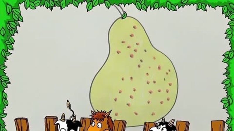 简笔画画梨子,画时代美术