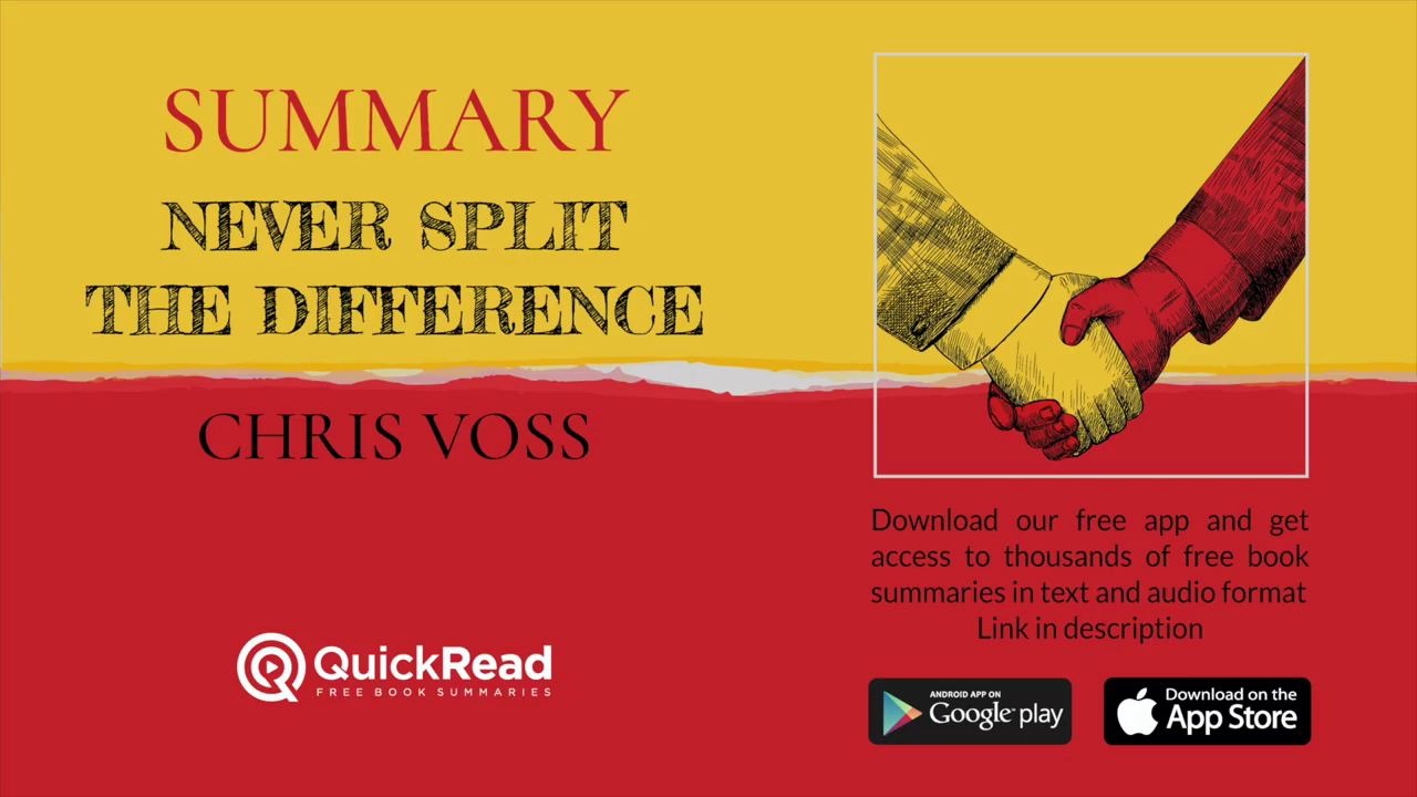 【搬运】Never Split the Difference by Chris Voss _ Summary _ Free ...