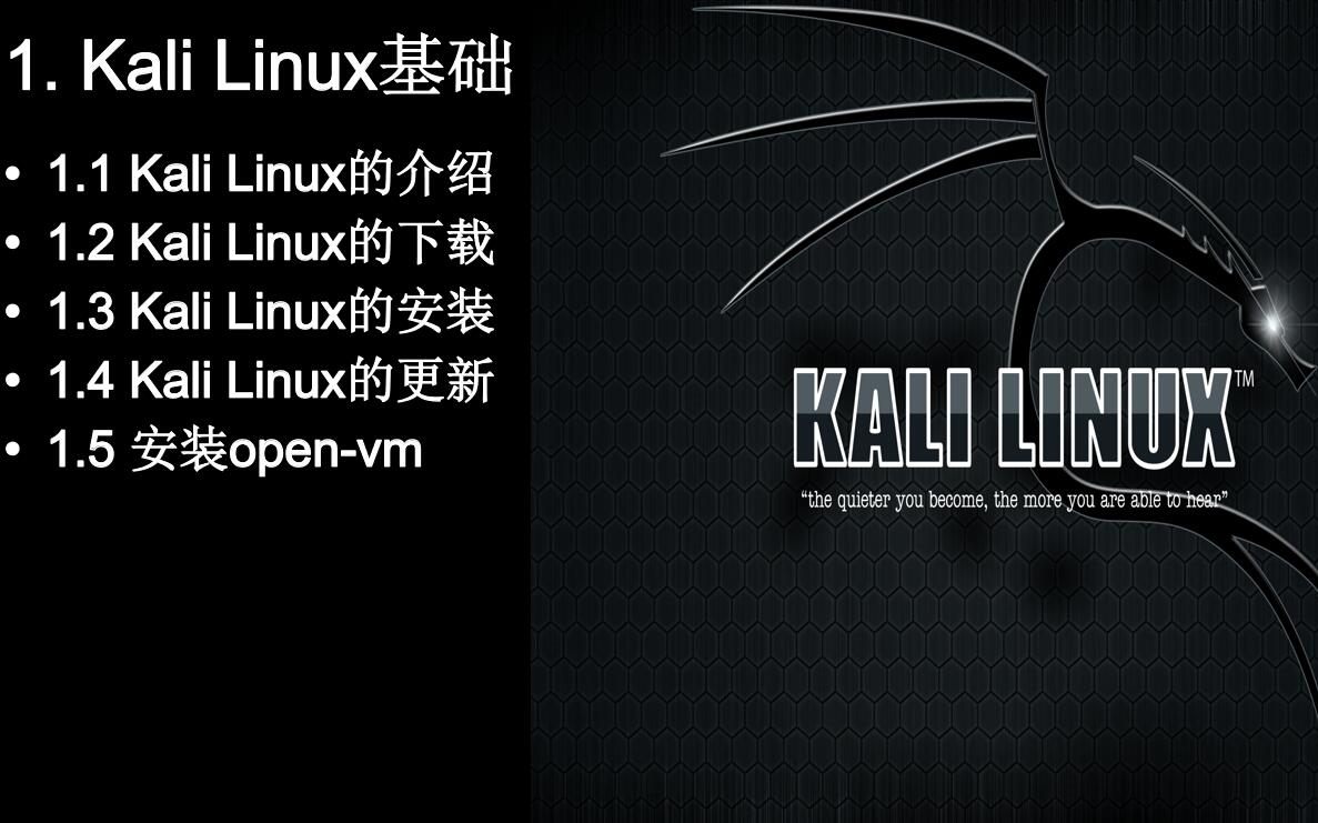 Kali Linux的安装与更新