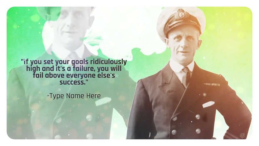 人物介绍幻灯片AE模板